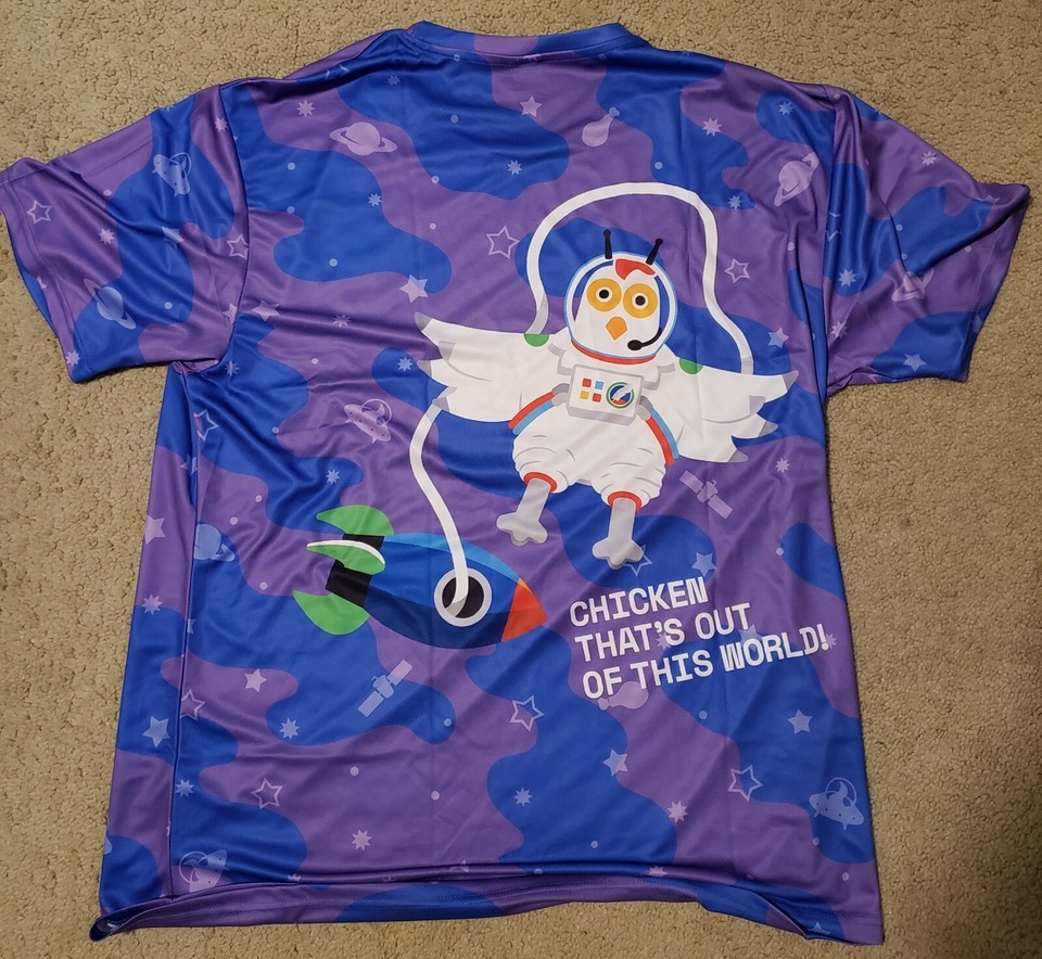 Royal Farms Chicken Palooza 2021 Short Sleeve Polyester Shirt Mens 3XL ...