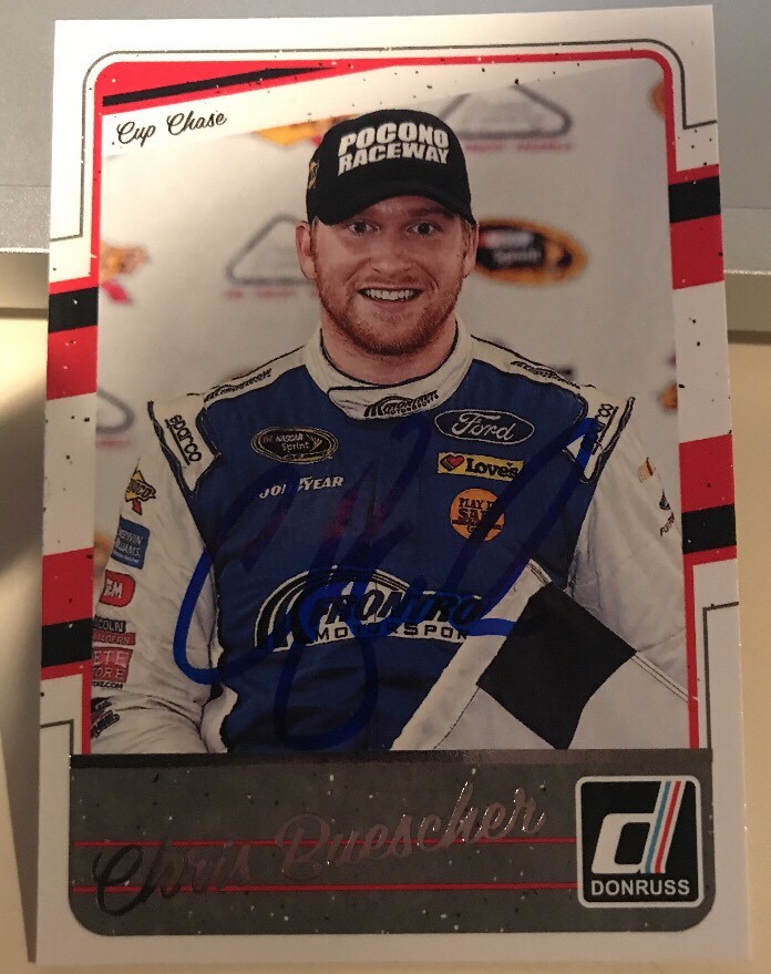 Chris Buescher Signed NASCAR Donruss 2017 Card | eBay