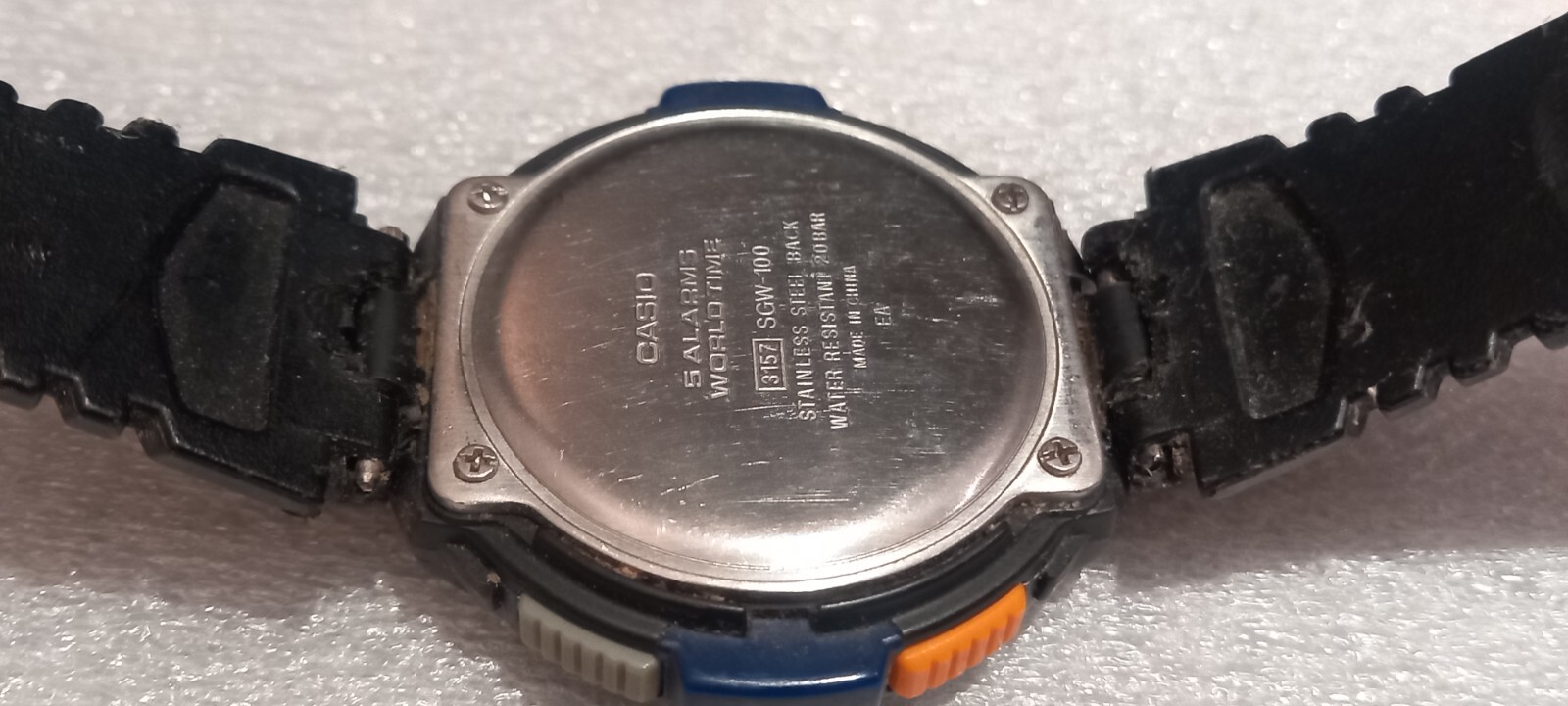 Casio FOR Men’s WR20BAR SGW-100 3157 Twin Sensor Digital Display Quartz ...