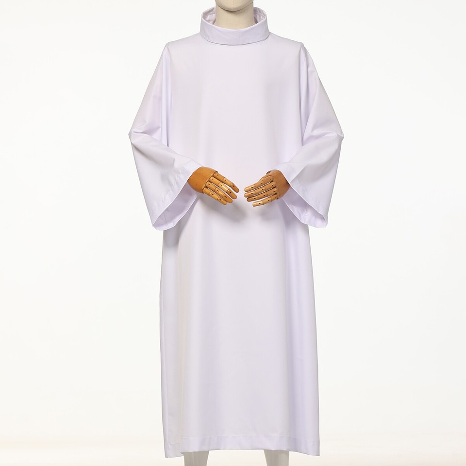 Catholic Clergy Alb for Men Church Religious Priest Pleated ALB Pastor ...