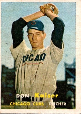 1957 TOPPS BASEBALL #134 DON KAISER MID GRADE JF | eBay