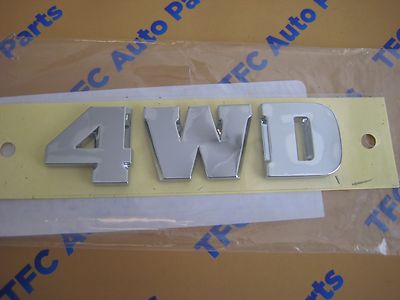 Toyota 4Runner Rear 4WD Chrome Rear Emblem Badge Genuine OEM New 2003 ...