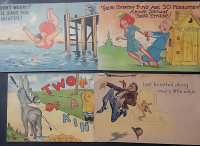 Vintage Postcards 1940s 1950s Humor Funny Ephemera Scrapbook Junk ...