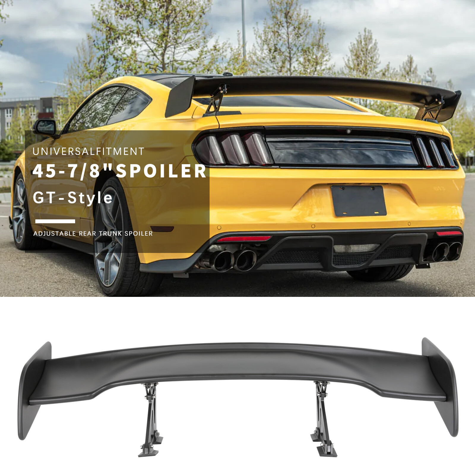 47" Rear Spoiler Racing GT Style Trunk Wing For Mitsubishi Lancer EVO ...
