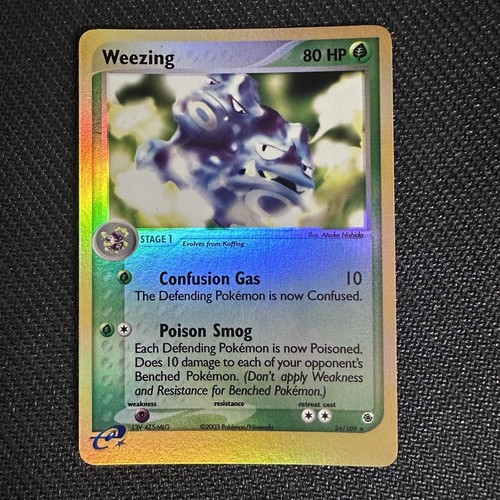 Pokemon Weezing EX Ruby and Sapphire 24/109 Reverse Holo Rare LP | eBay