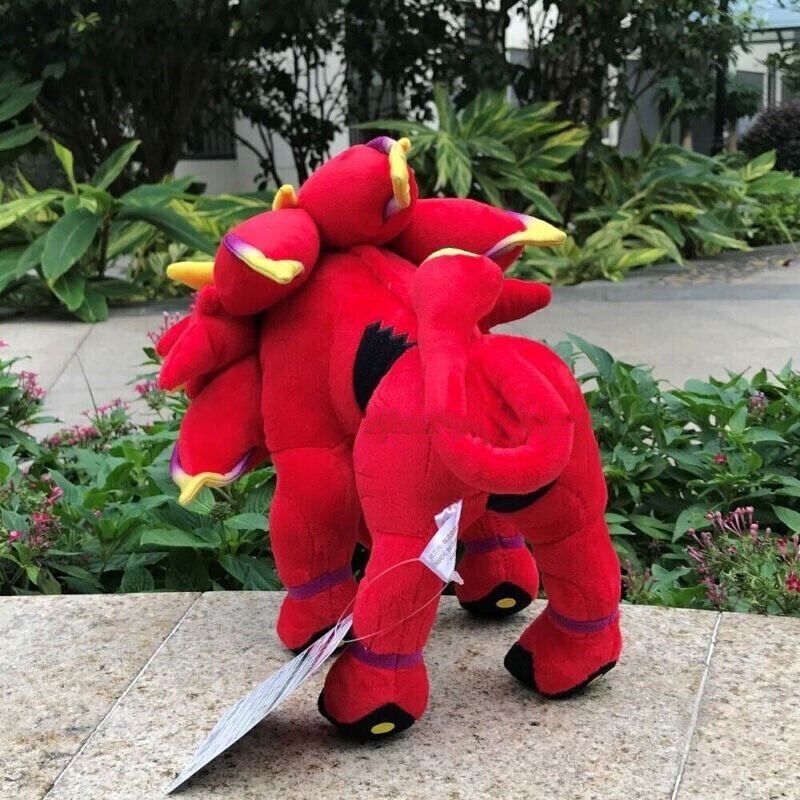 10" Anime Red Shiny Stuffed Kids Toy Soft Cartoon Plush Cute Doll Xmas ...