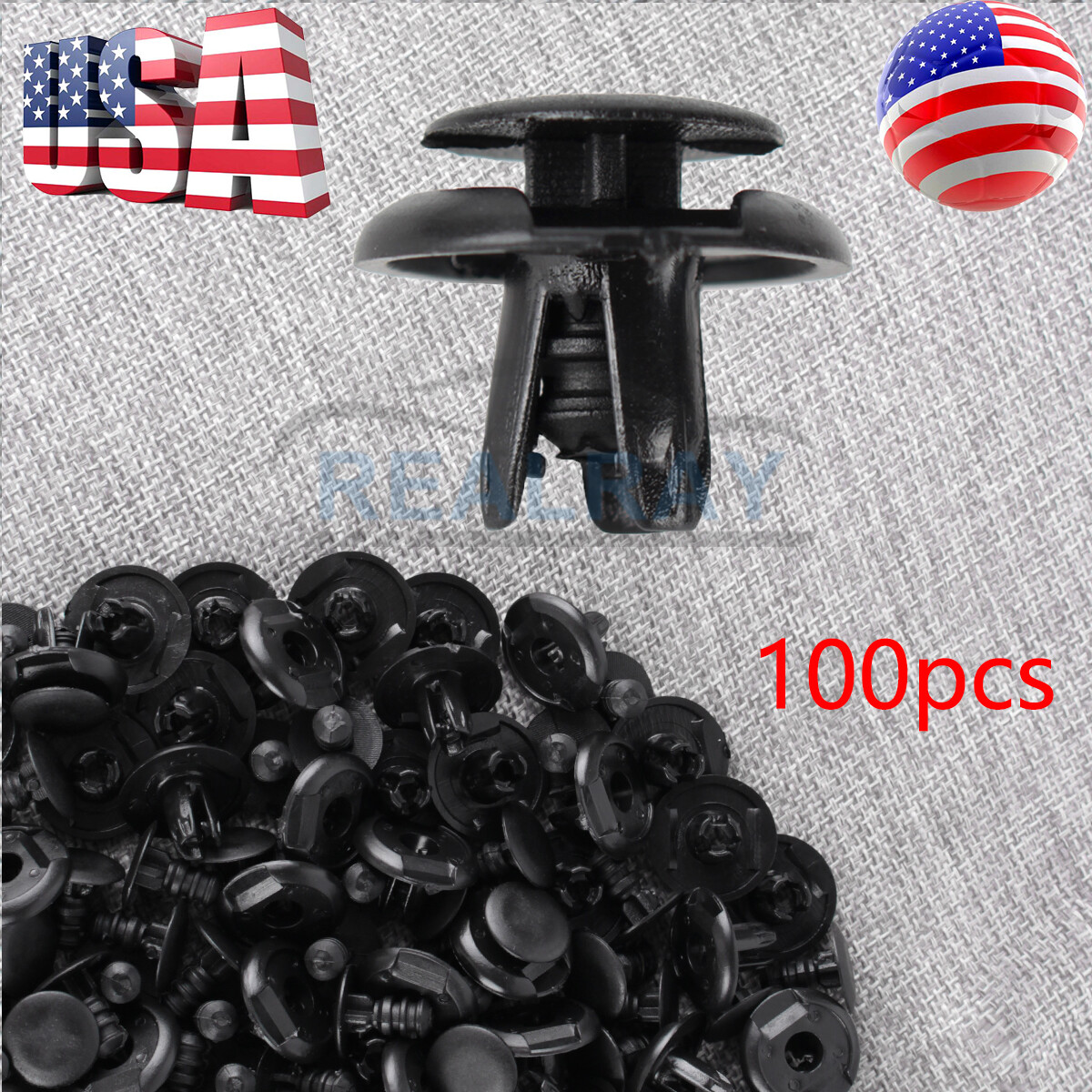7mm Fender Splash Shield Clips Push Pin Fastener Retainer For Honda ...
