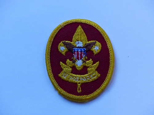 Mid to Late 1970's First Class Rank Boy Scout BSA Plastic Back Red Oval ...