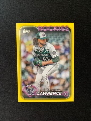 2024 Topps Baseball Card #259 Justin Lawrence Yellow Variation | eBay