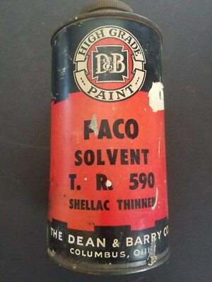 Vintage Advertising Paco Solvent Can Shellac Thinner Philadelphia | eBay