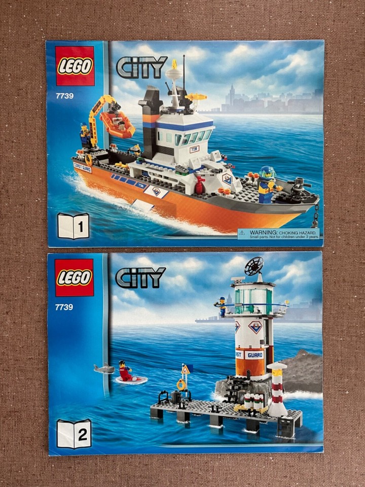 LEGO CITY: Coast Guard Patrol Boat and Tower (7739) 100% Complete with ...