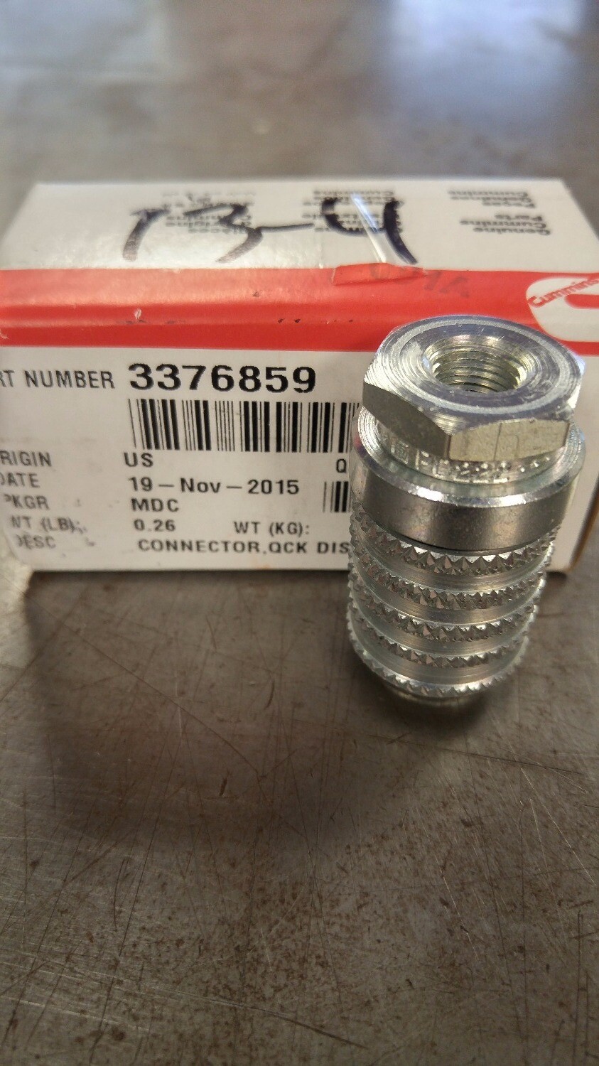 Cummins 3376859 Quick Disconnect Connector QcK Genuine OEM for sale ...