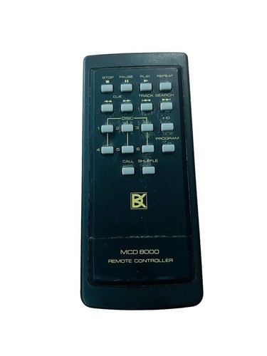 BSR MCD 8000 6 Disc CD Changer Remote Control WORKS! (6a) | eBay