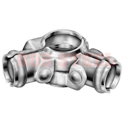 Adjustable 25nb Butt 50nb Through Fencing Post Corner Tee Pipe ...