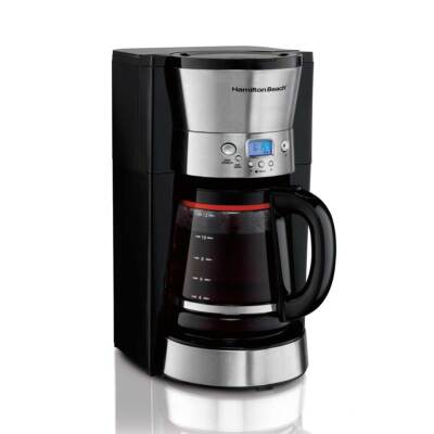 Hamilton Beach 12 Cup Programmable Timer Coffee Maker Machine (Open Box ...