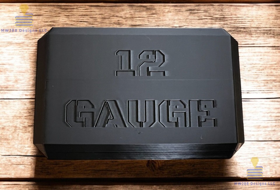 12ga Shotgun Shell Storage Box Case - 25rd Round - Multiple Colors ...