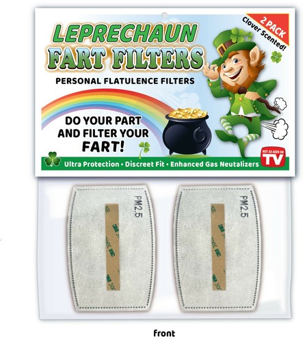 Leprechaun FART FILTER Joke Gag Funny St Patrick's Irish Luck - Gift ...