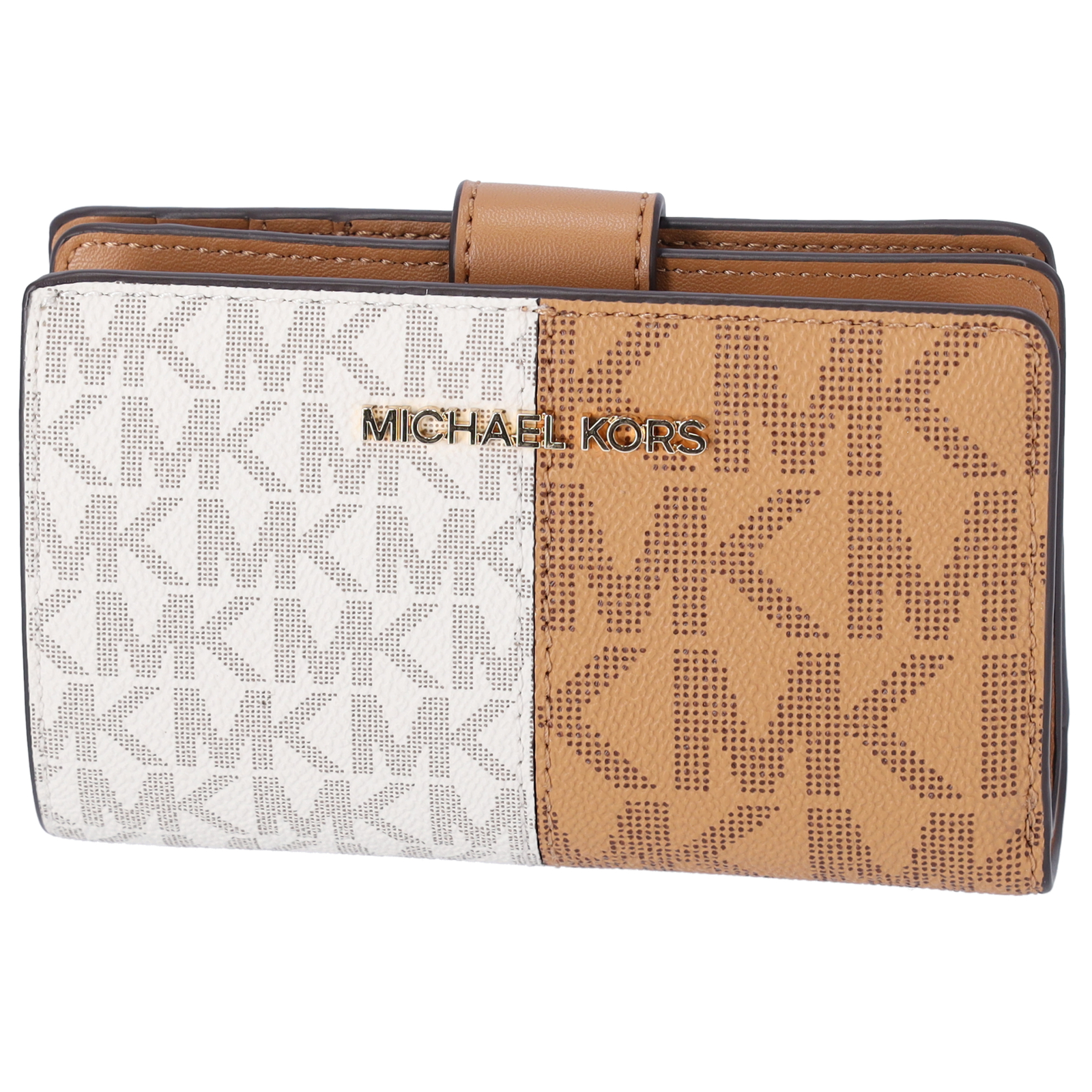 Michael Kors Jet Set Travel Medium Bifold Card Wallet Deer Multi MK | eBay