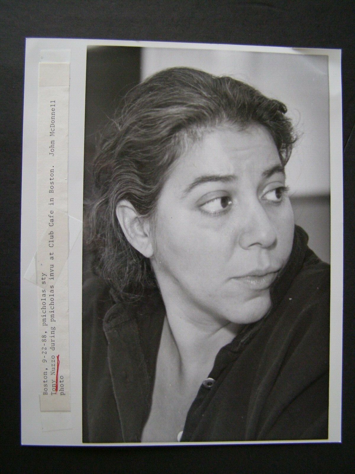 Glossy Press Photo 1988 Boston Tony Nuzzo during pnicholas invu @ Club ...