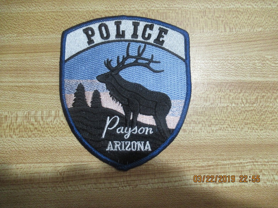 7 arizona police patchs eloy/flagstaff/springerville/avondale/payson ...