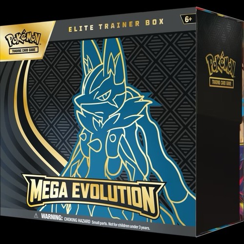 Presale Pokemon TCG Mega Evolutions Elite Trainer Box Mega Lucario Art ...