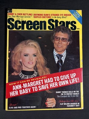 SCREEN STARS Magazine MARCH 1973 Ann Margret SONNY & CHER Elvis Presley ...