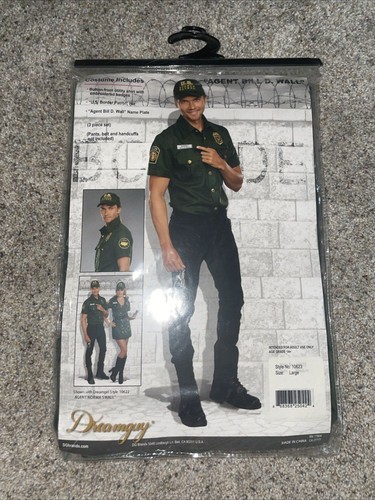 Border Patrol Halloween Costume Agent Bill D Wall Men Size Large | eBay