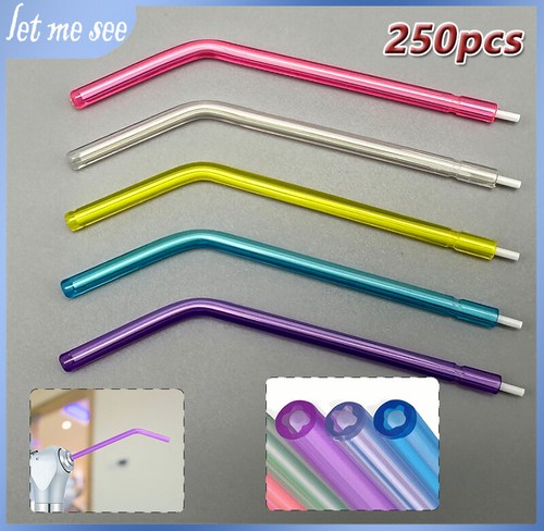 250x Plastic Dental 3-Way Air Water Syringe Tip Triple Nozzles Tubes ...