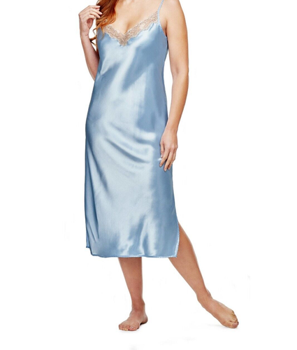 Shadowline Silky ballet Nightgown Size 1X Blue Style 4502 | eBay