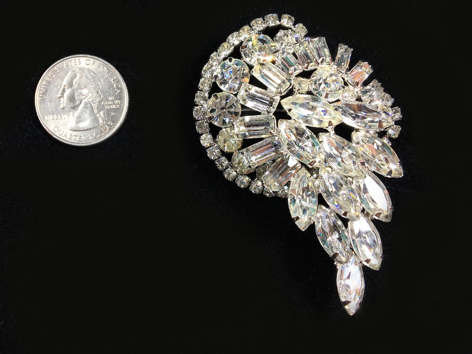 Kramer Signed Rhinestone Paisley Pin/Brooch | eBay