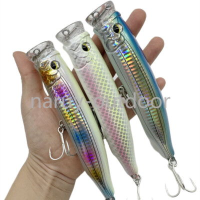 15cm/58g Trolling Popper Big Game Casting Topwater Jigging Fishing Lure ...