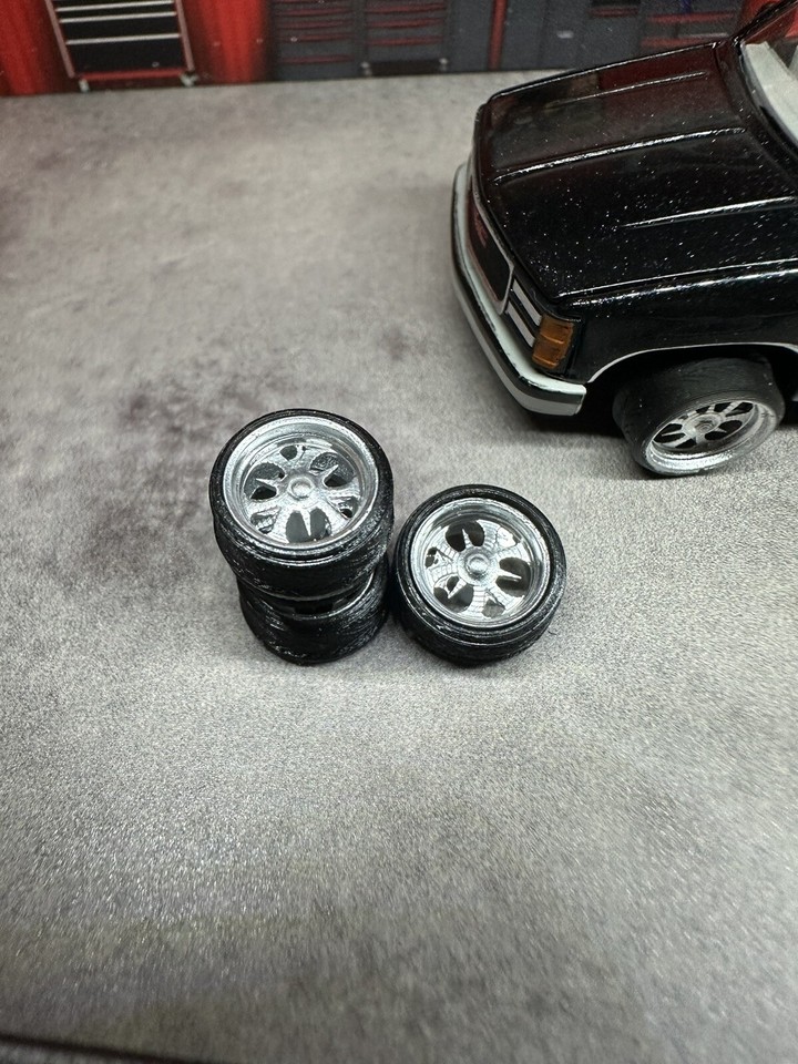 1/64 baby billet wheels tires set | eBay