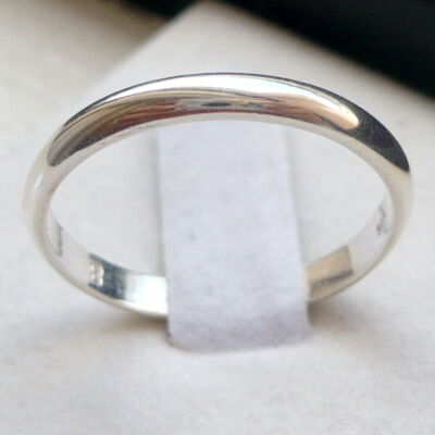 3mm 925 STERLING SILVER MEN'S/WOMEN'S WEDDING BAND RING SIZE 3-15 | eBay