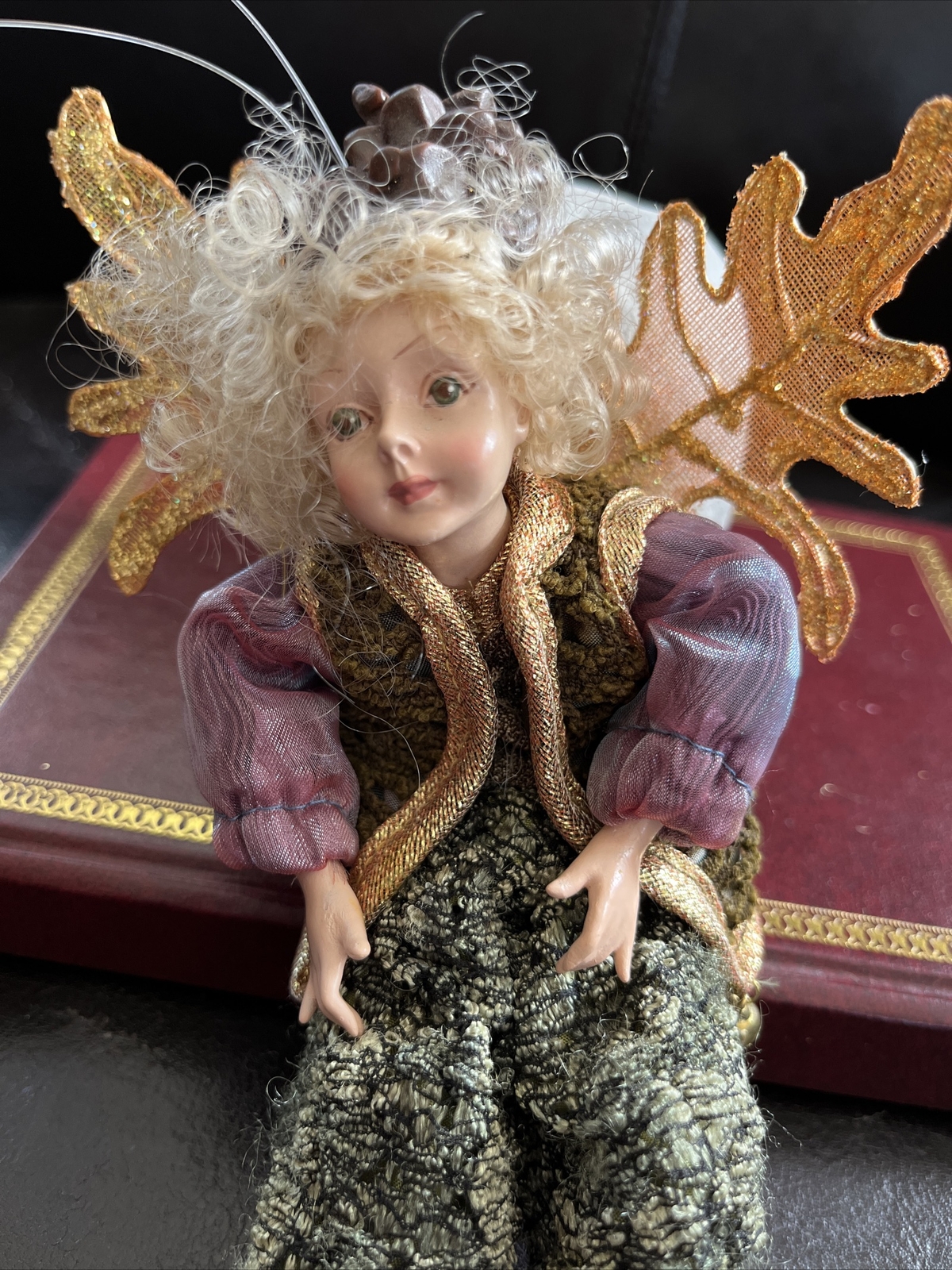 Nymph FAIRY Elf Doll Fantasy Winged Figure “Fall Pine” Figurine ...