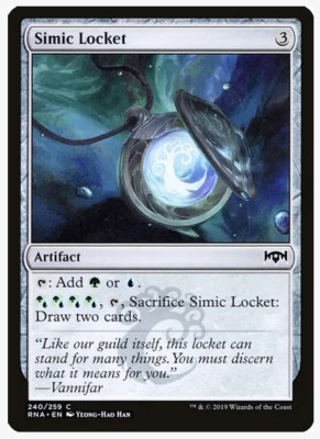 MTG Magic the Gathering Ravnica Allegiance Simic Locket Artifact NM+ | eBay