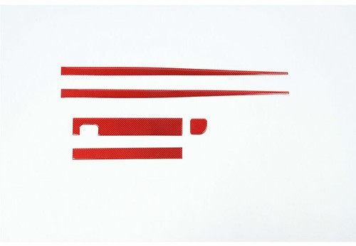 For Dodge Ram 1500 2018-2022 Soft Red Carbon Fiber Interior Rear Window ...