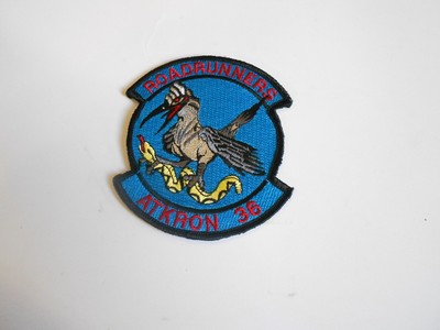 PATCH MILITARY VINTAGE UNITED STATES NAVY ROADRUNNERS ATKRON 36-NOS -8 ...
