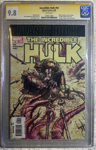 Incredible Hulk #92 CGC SS 9.8 Signed Stan Lee Key Issue First Planet ...