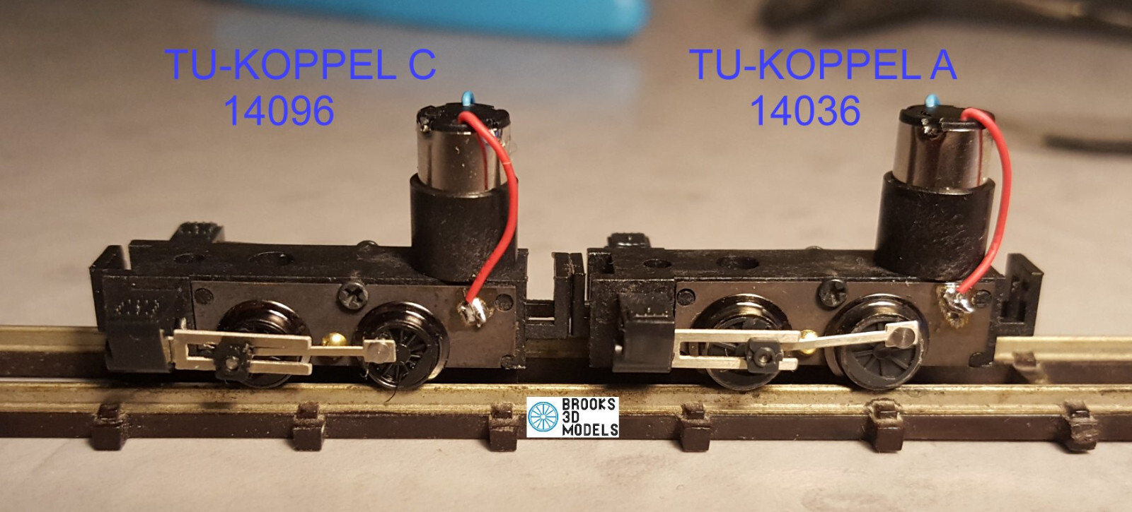 OO9/009 TU-KOPPEL A / C Chassis 14036 / 14096 Super Mini N gauge locomotive | eBay UK
