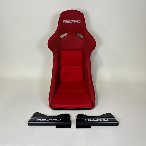 Recaro Pole Position N.G. Seat - Jersey Red Bolster/Suede Insert/Silver ...