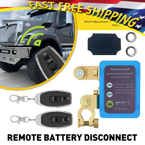 Remote Battery US Disconnect Switch 240A 12V Battery Kill for Switch ...