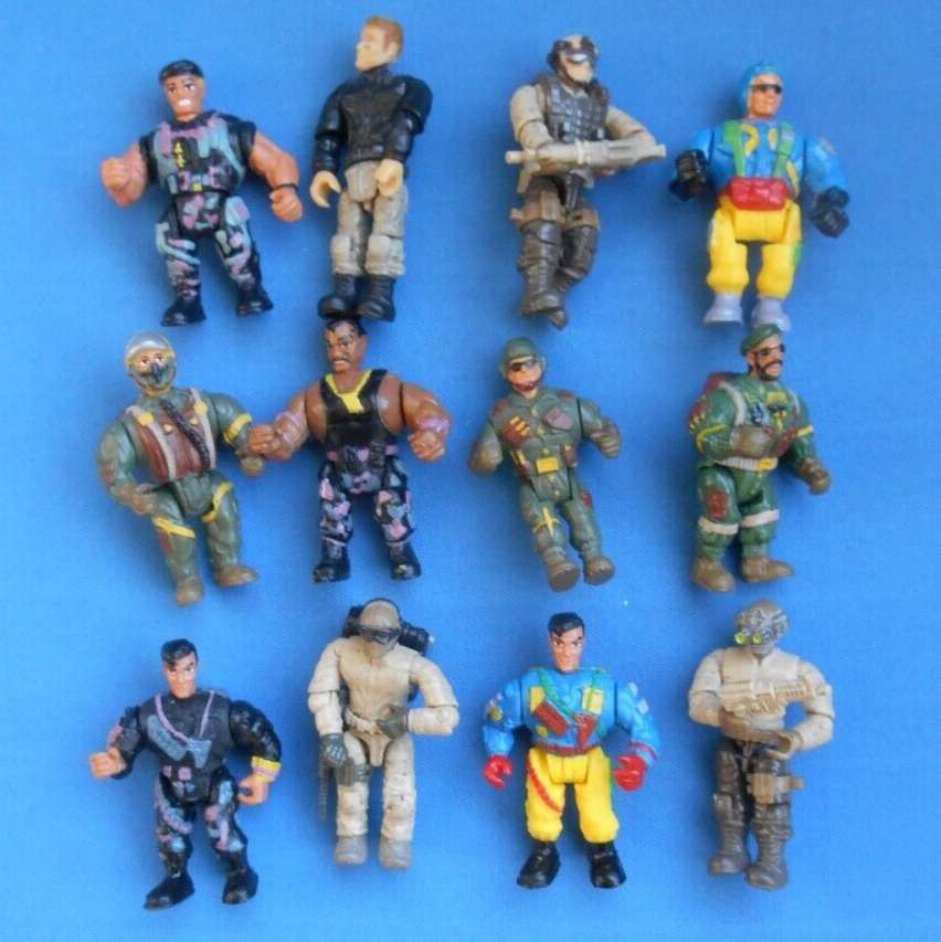 Vintage Tiny He Men Action Figures 2" Jointed Camouflage Dollhouse Toys ...