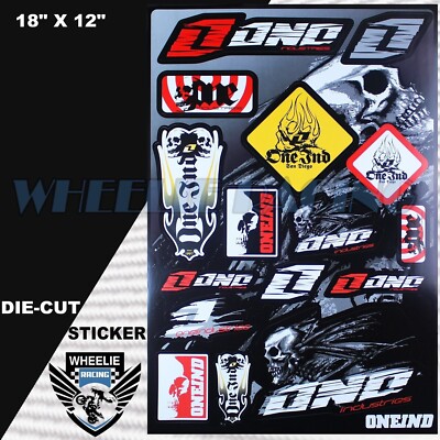 MOTOCROSS MOTORCYCLE DIRT BIKE ATV HELMET SPONSOR LOGO RACE STICKER ...