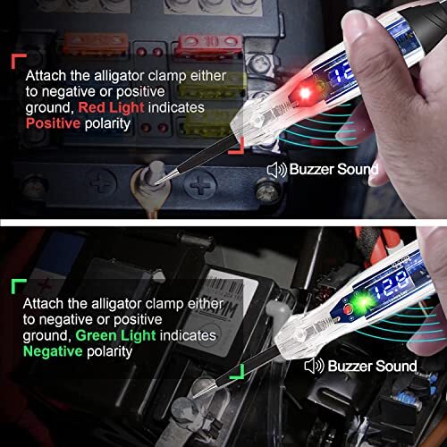 Upgraded Automotive Buzzer Test Light 460v Dc Digital Led Circuit ...