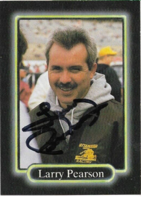 Larry Pearson signed 1990 MAXX trading card NASCAR #16 | eBay