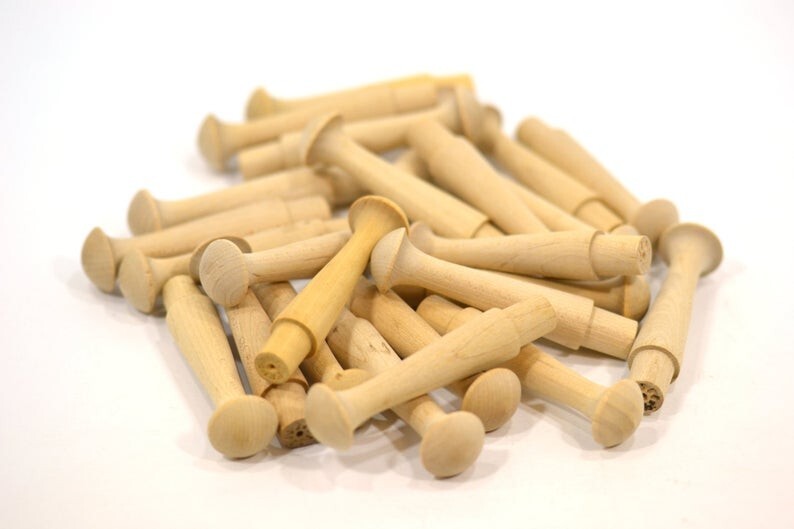 3-1/2" Shaker Pegs, Unfinished Wood, Pegs for making Peg Rails, Coat ...
