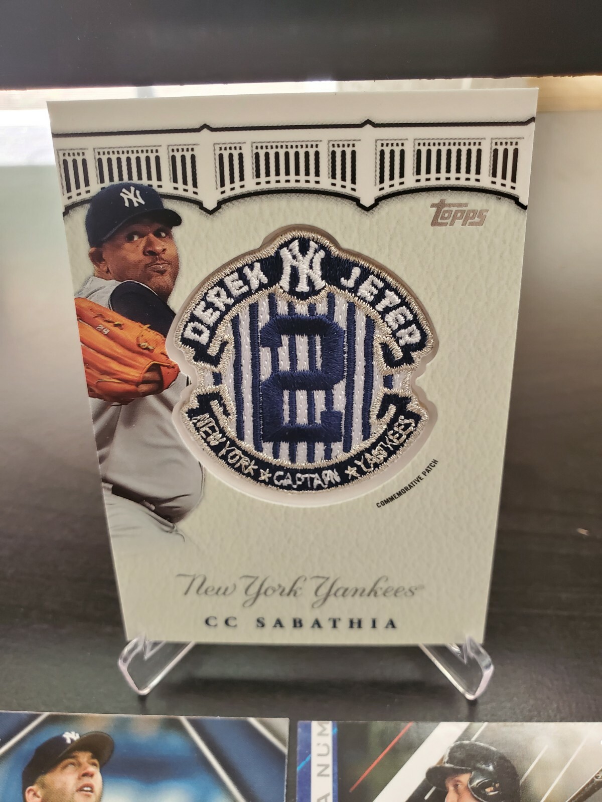 2020 Topps Update CC Sabathia Derek Jeters Final Season Patch #JFP-CS ...