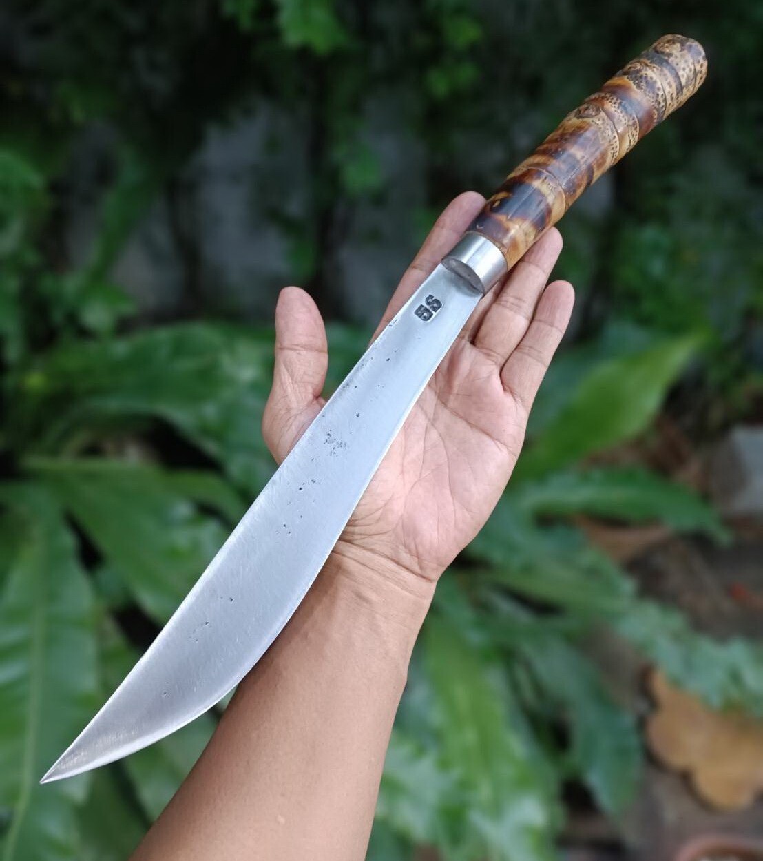 Handmade machete Thai E-nep hunting garden knife 10.2” forged blade ...