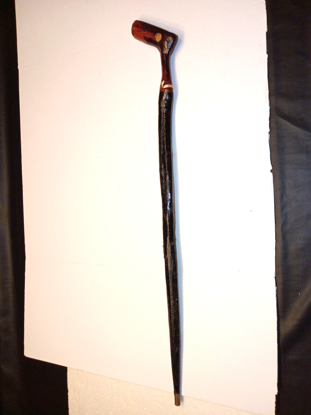 vintage Irish wood Shillelagh Walking Stick Cane w Co… - Gem