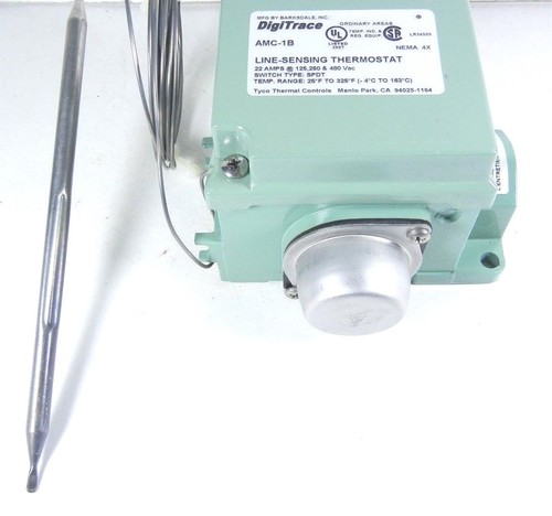 Raychem Pentair AMC-1B Line-Sensing DigiTrace Thermostat 22 AMPS 125 ...